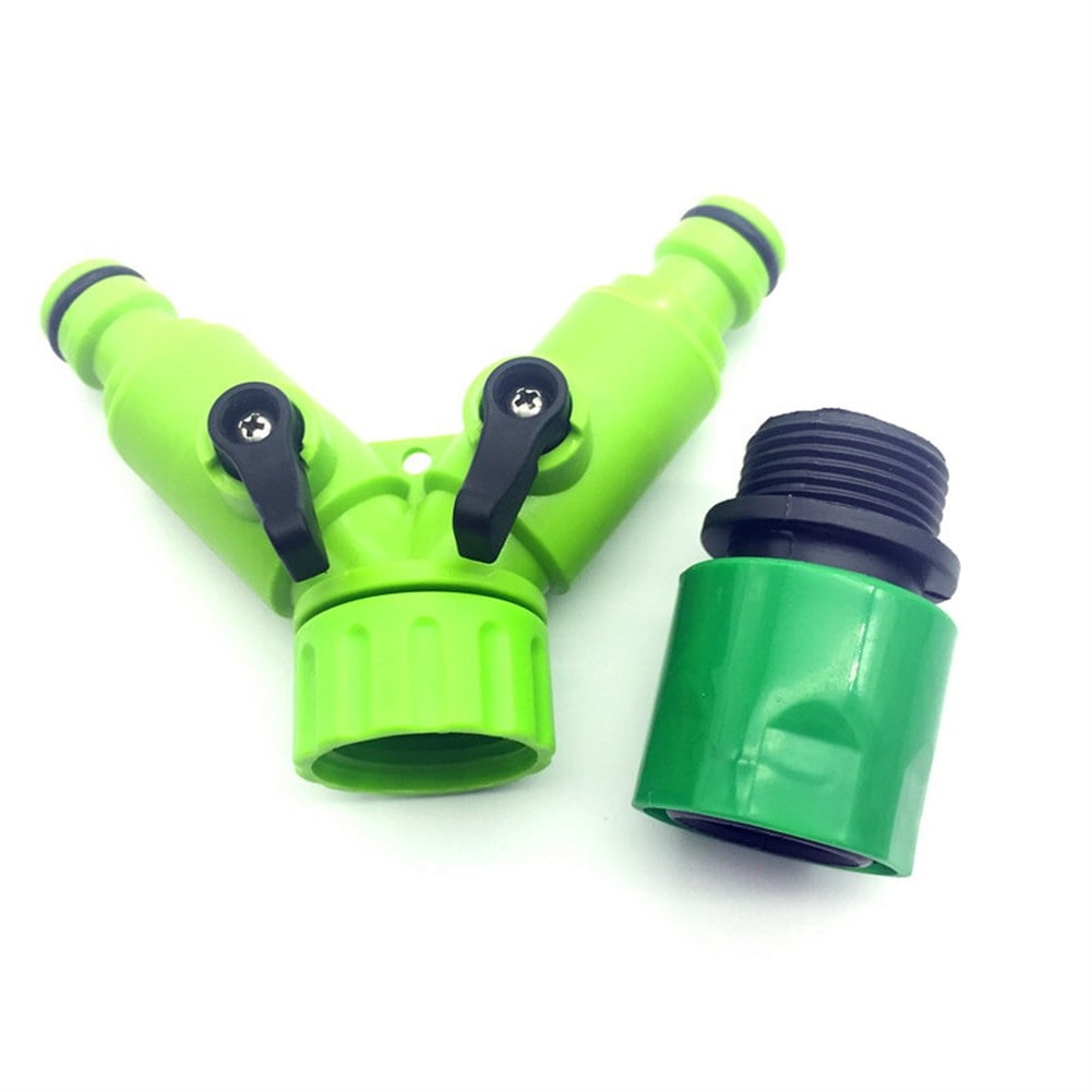 25 Sets (50 Pcs) Garden Irrigation Y Connector G 3/4 Inch Quick ...