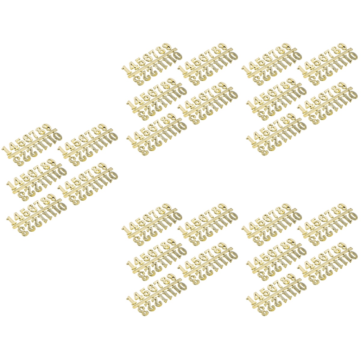 25 Sets Clock Number Plate Digital Wall Clocks DIY Arabic Repairing ...