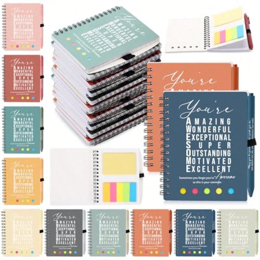 25 Sets Employee Appreciation Gifts for Office Team Motivational Spiral ...