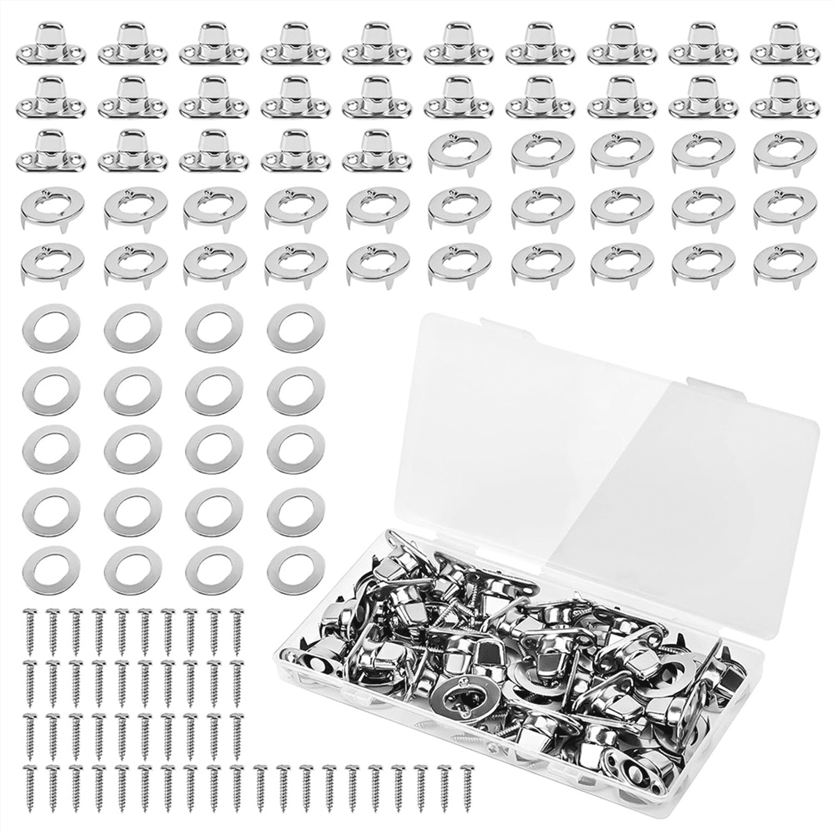 25 Sets Marine Grade Twist Lock Fasteners Turn Button Eyelet, Stud and ...