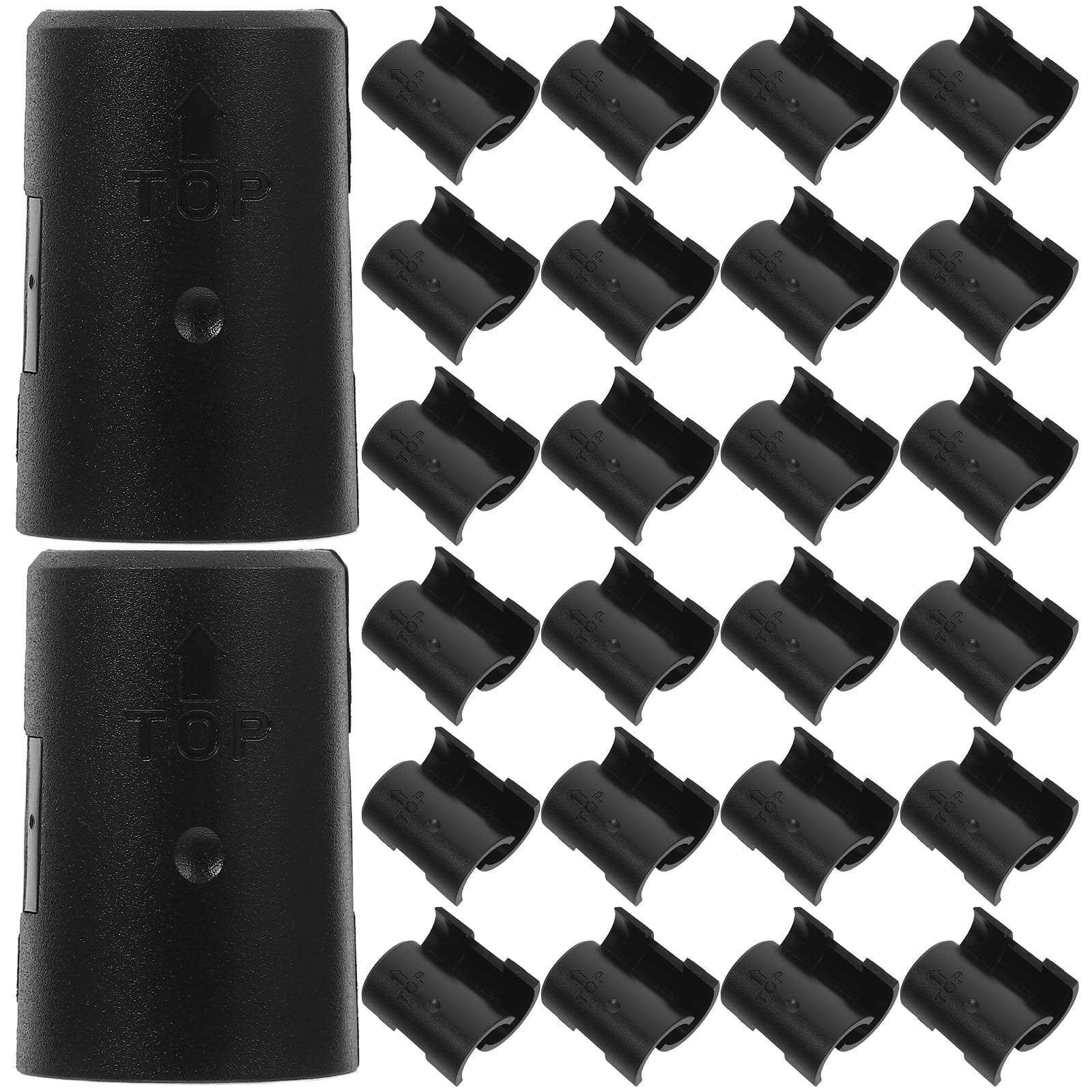 25 Sets Plastic Wire Shelf Clips Wire Shelving Clips Shelving Sleeves ...