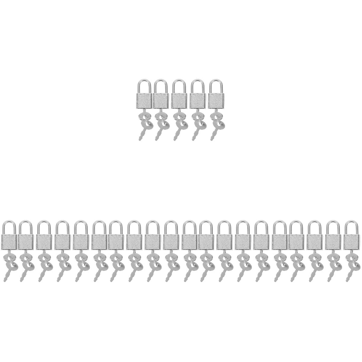 25 Sets Treasure Chest Lock Toy Bin Small Keys for Chest Lock for ...
