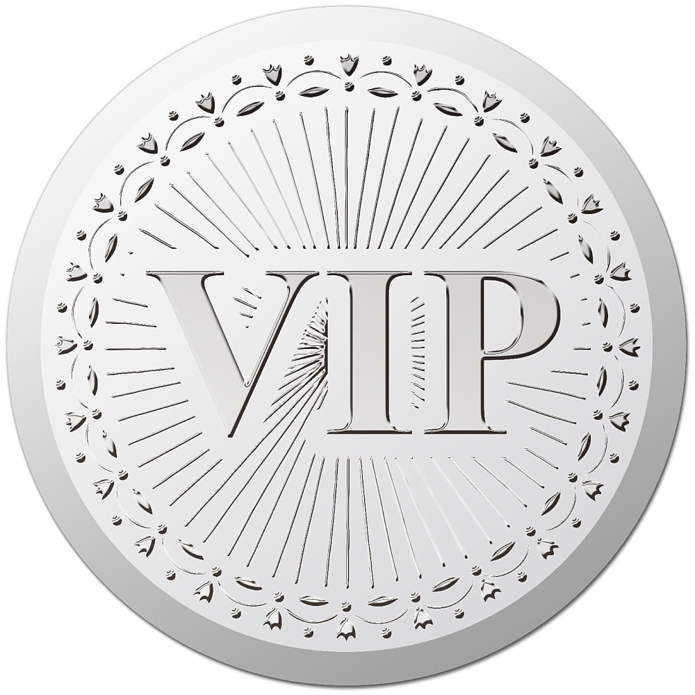 25 Sheet Custom Round Silver Foil Embossed Picture Stickers You Make a ...