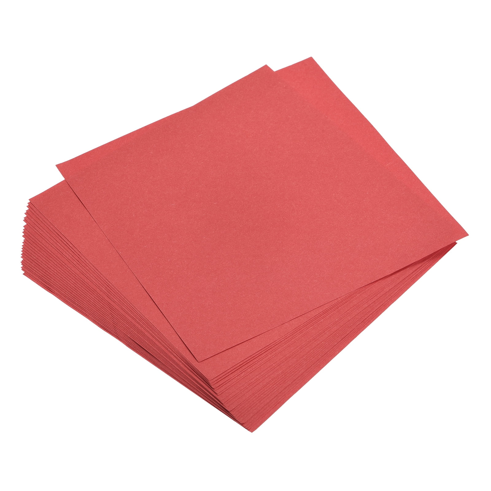 25 Sheets 8x8 Inch Origami Paper Double Sided Bright Red Square Sheet ...