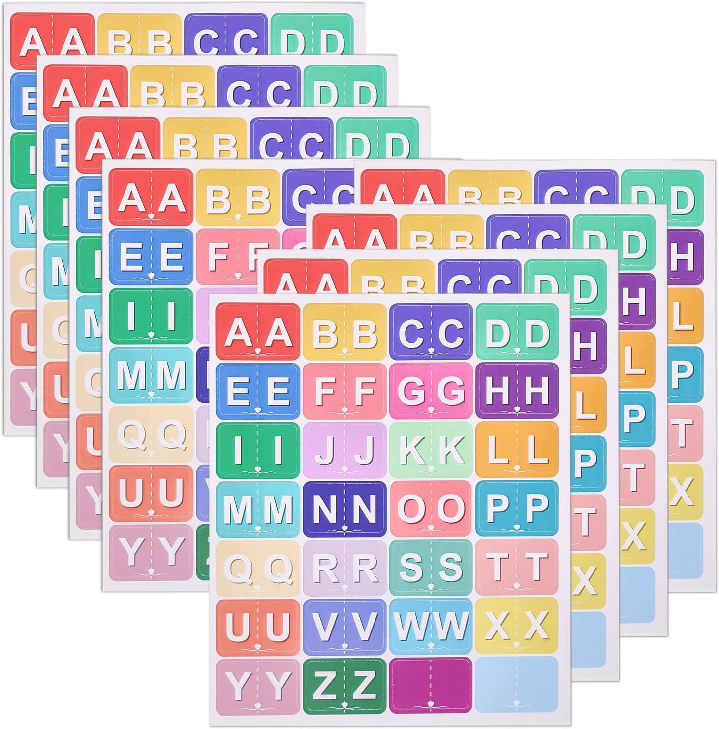 25 Sheets Alphabet A to Z 26 Letters Index File Folder Labels ...