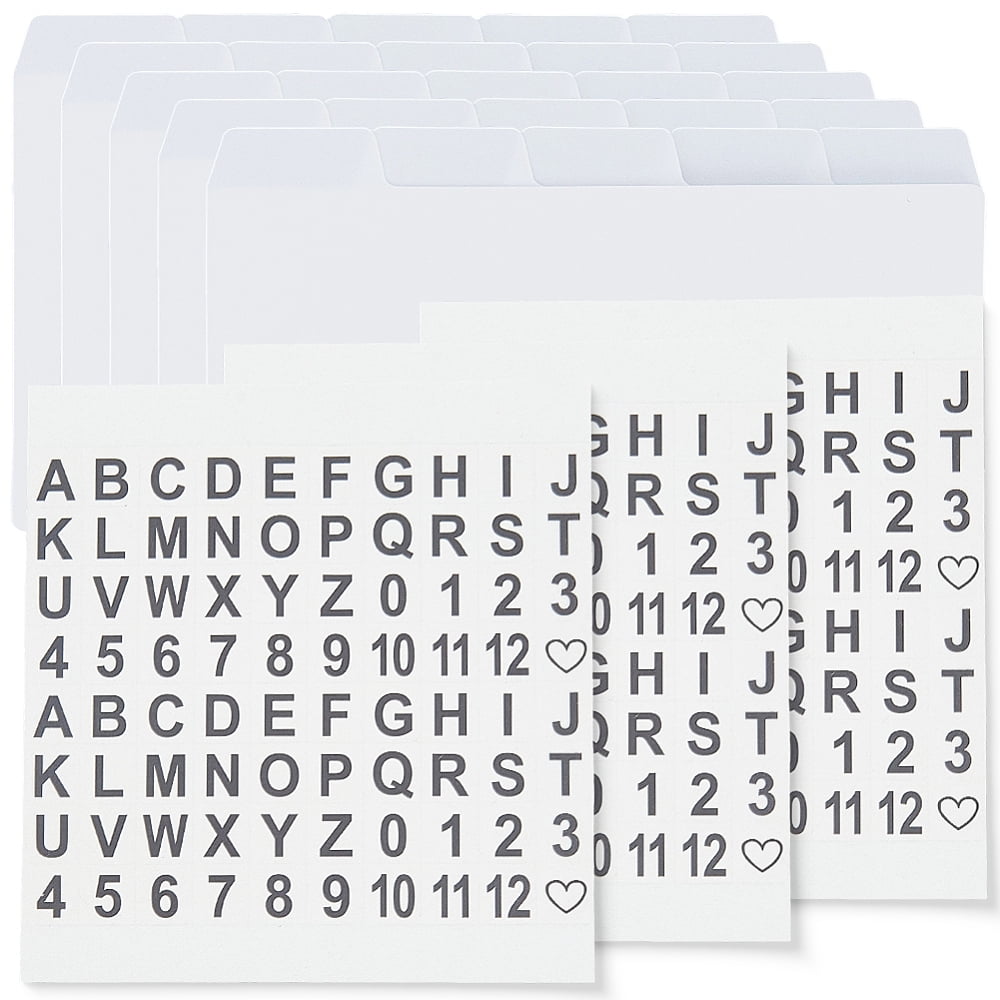 25 Sheets Paper Binder Dividers Index Page Tab for Planner & Notebook ...