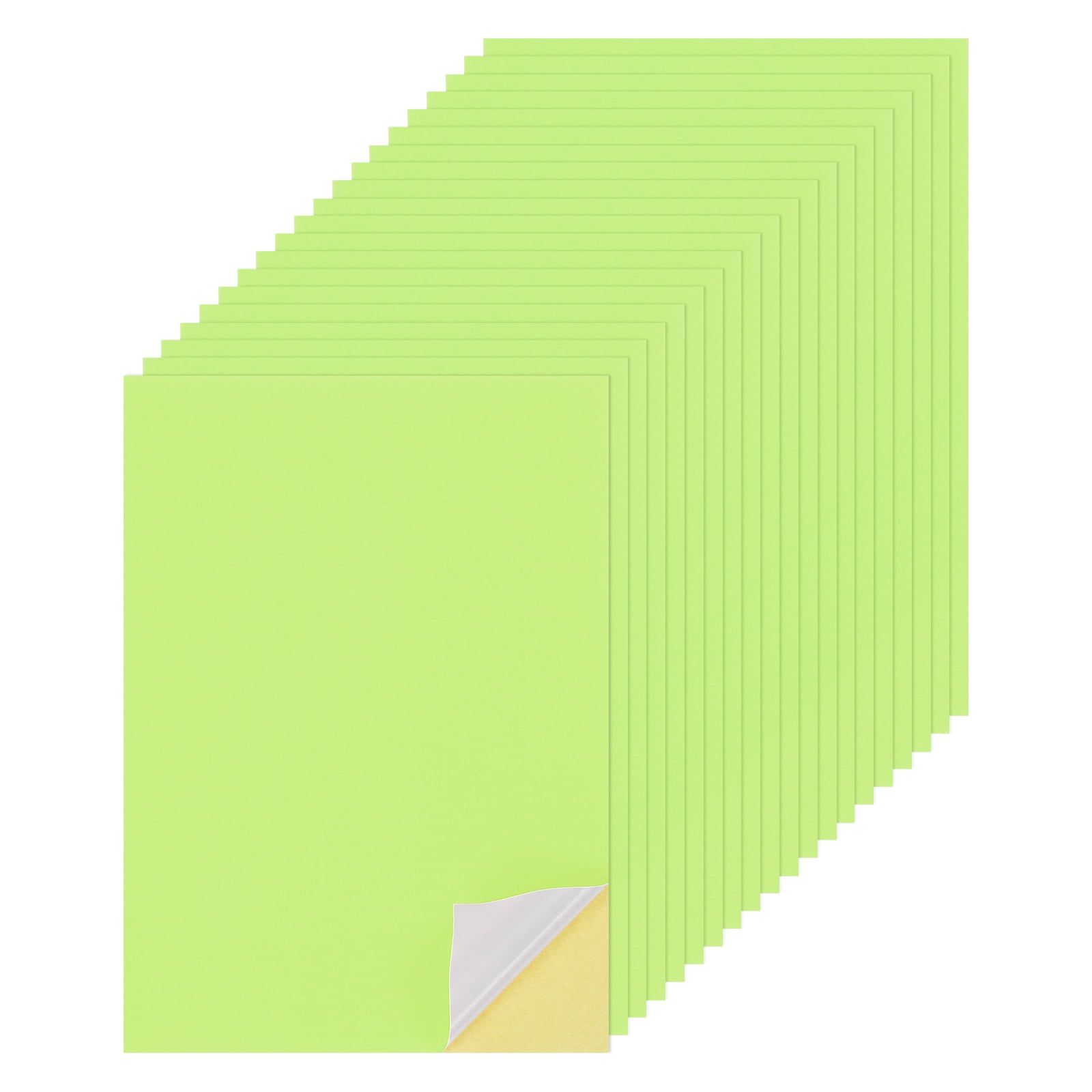 25 Sheets Printable Sticker Cardstock Paper, 8"x12" A4 Self Adhesive ...