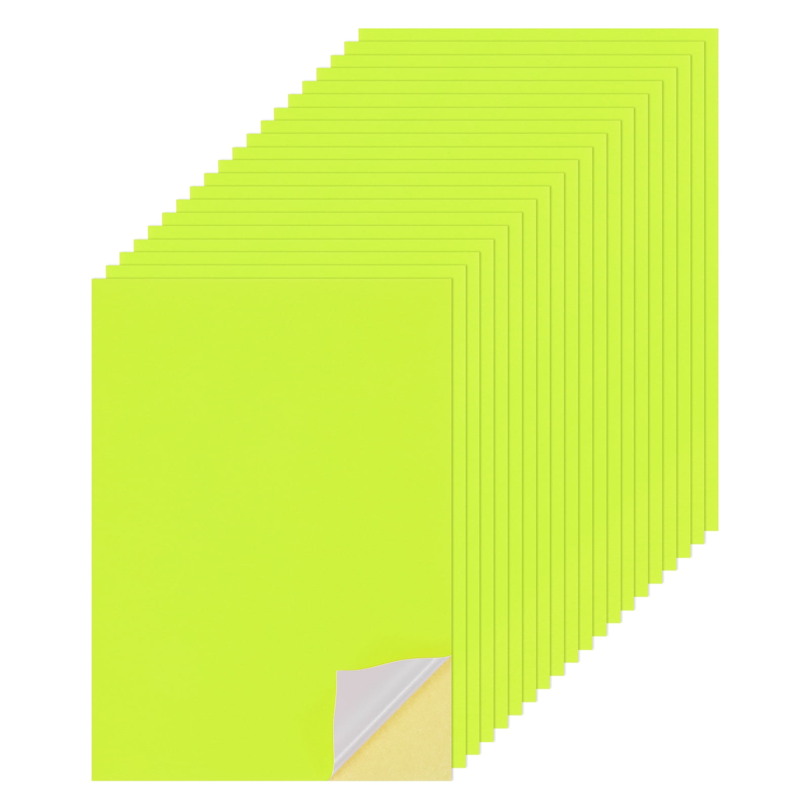 25 Sheets Printable Sticker Cardstock Paper, 8"x12" A4 Self Adhesive ...