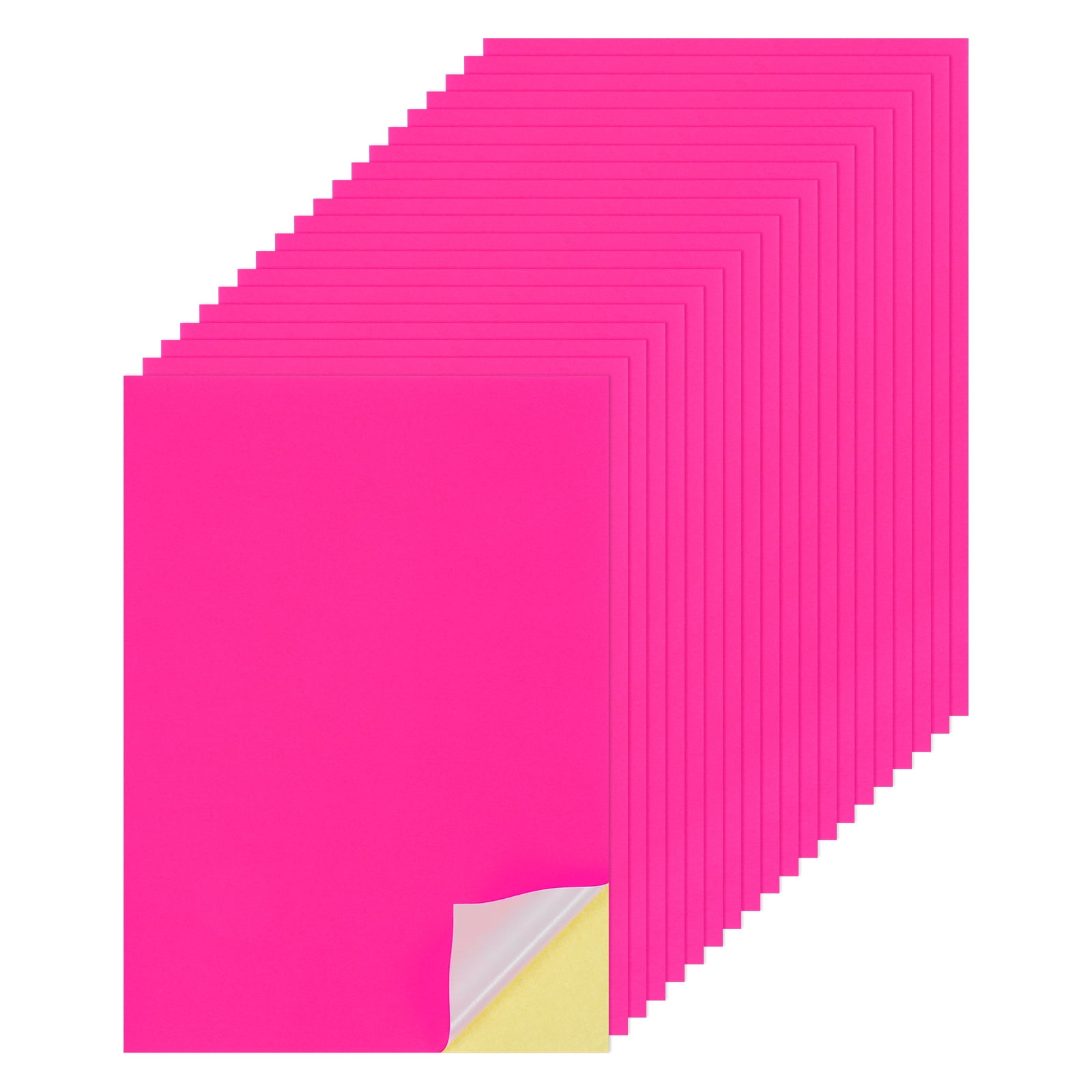 25 Sheets Printable Sticker Cardstock Paper, 8"x12" A4 Self Adhesive ...