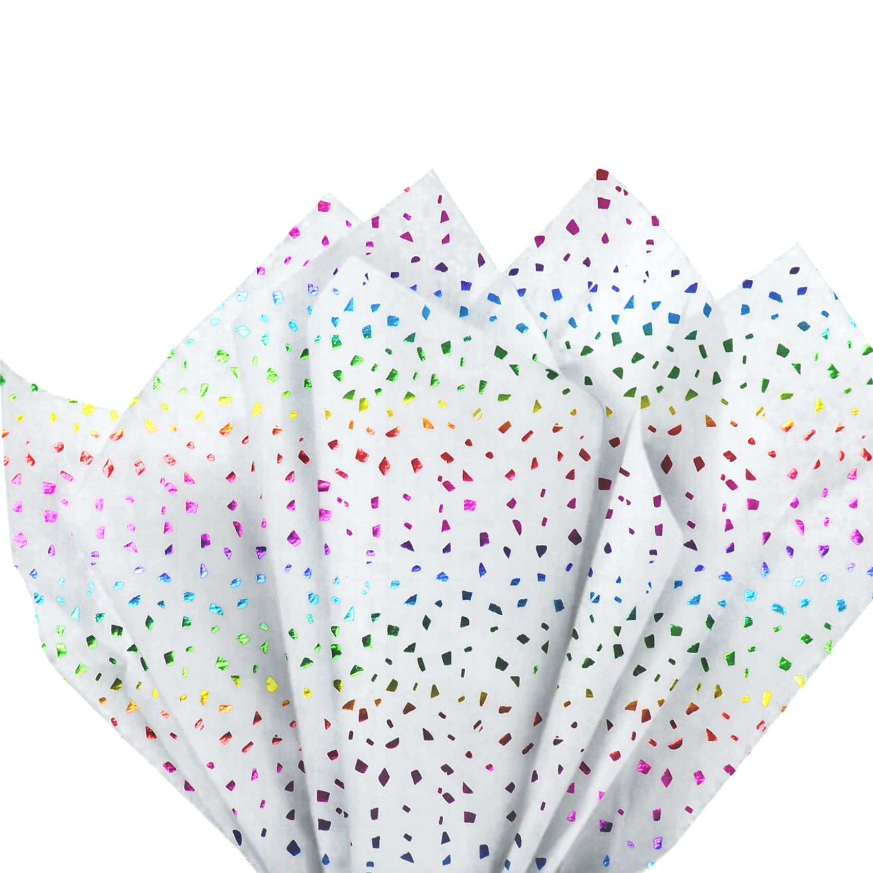 25 Sheets Rainbow Glitter Tissue Paper, BSL1 20"*28" Rainbow Sparkle on ...