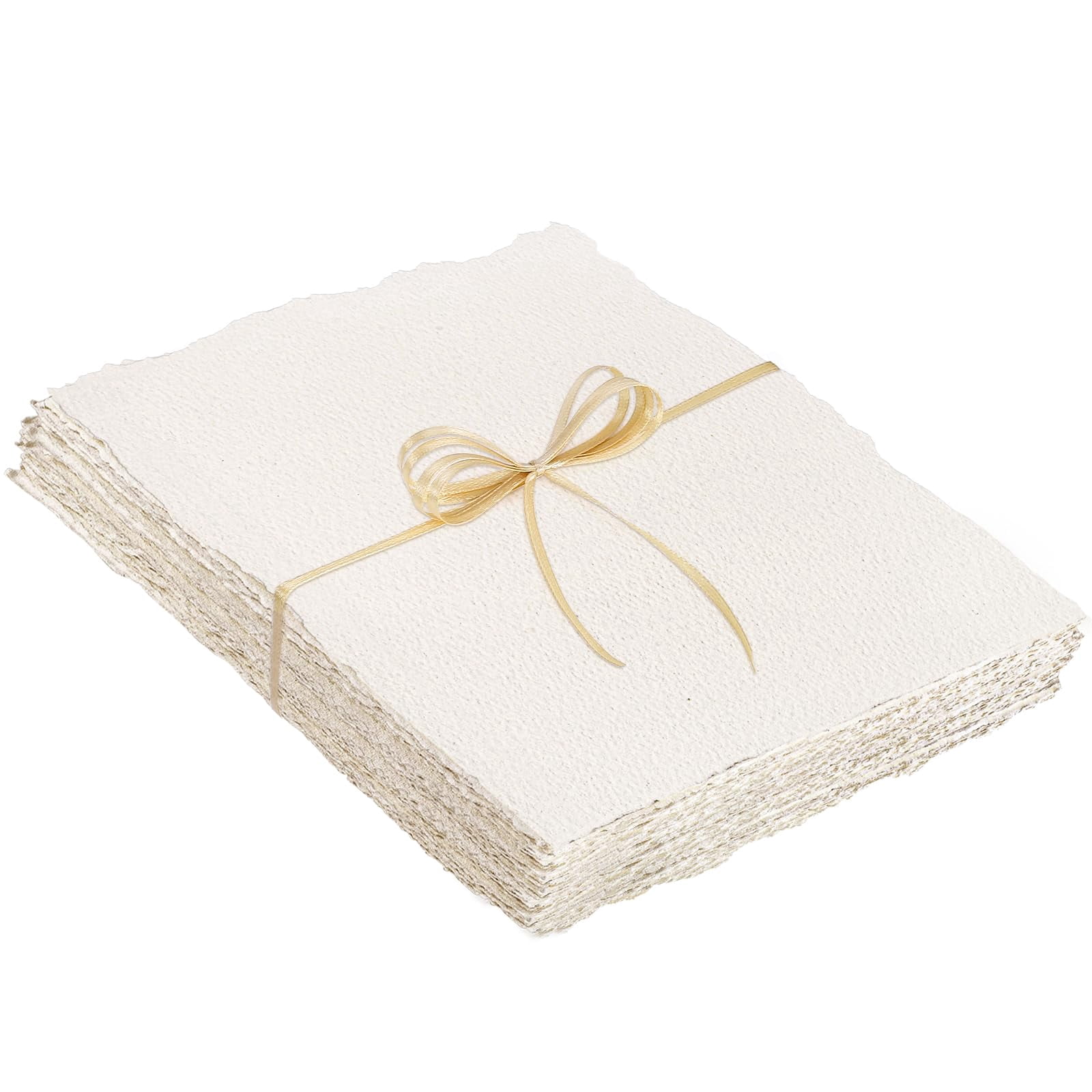 25 Sheets Watercolor Paper 8.5 x 11 inch, 300 GSM Deckled Edge Paper ...