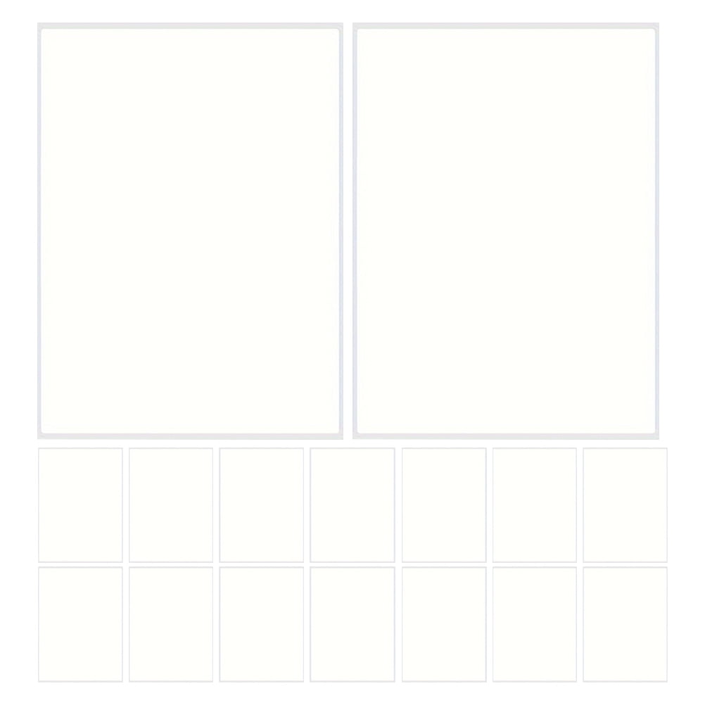 25 Sheets Waterproof Handwritten Adhesive Rectangle Labels for Storage ...