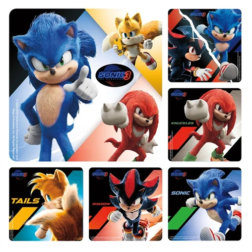 25 Sonic The Hedgehog 3 Stickers, 2.5" x 2.5" each, Party Favors ...
