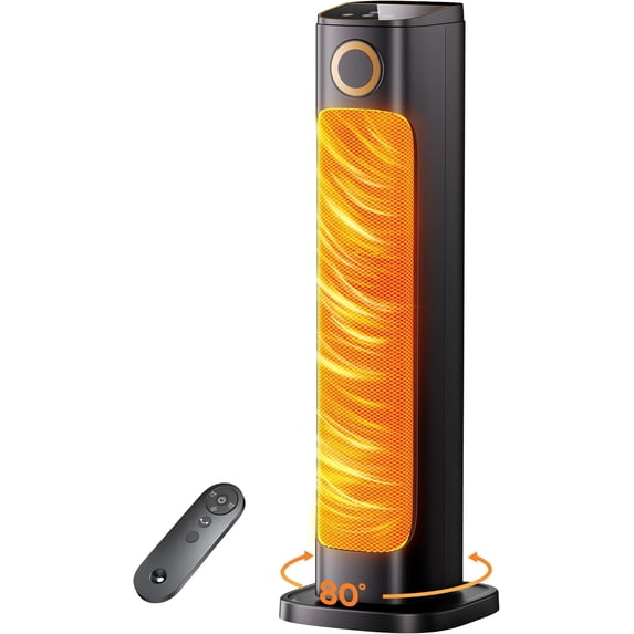 25" Space Heater Indoor, 1500W Heat, Heater Fan Combo, 15H Timer ...