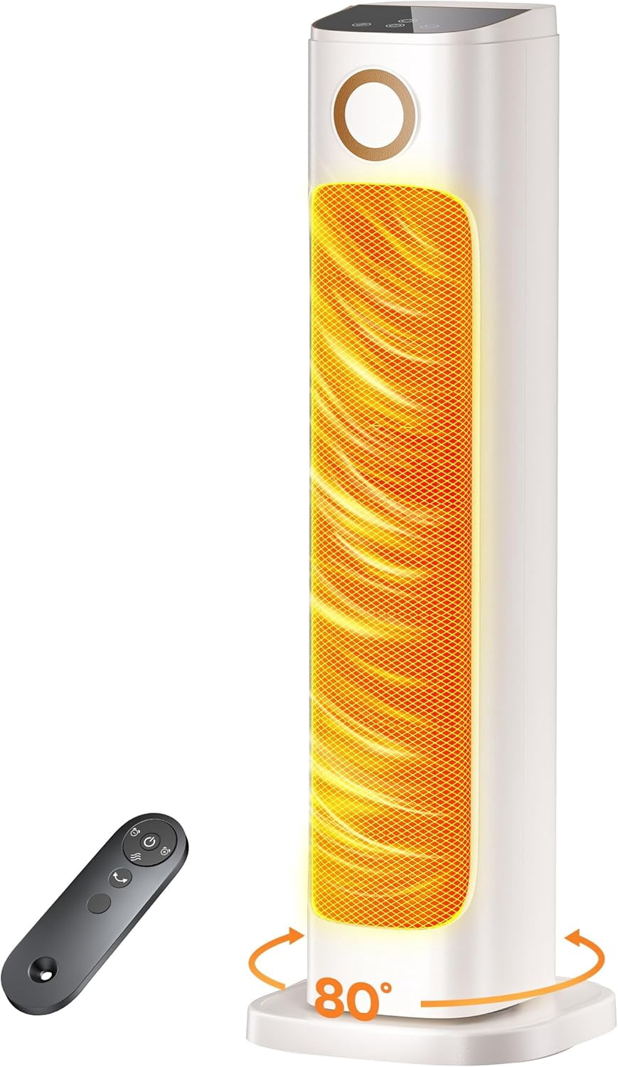 25" Space Heater Indoor, 1500W Instant Heat, Fan Combo, 15H Timer ...