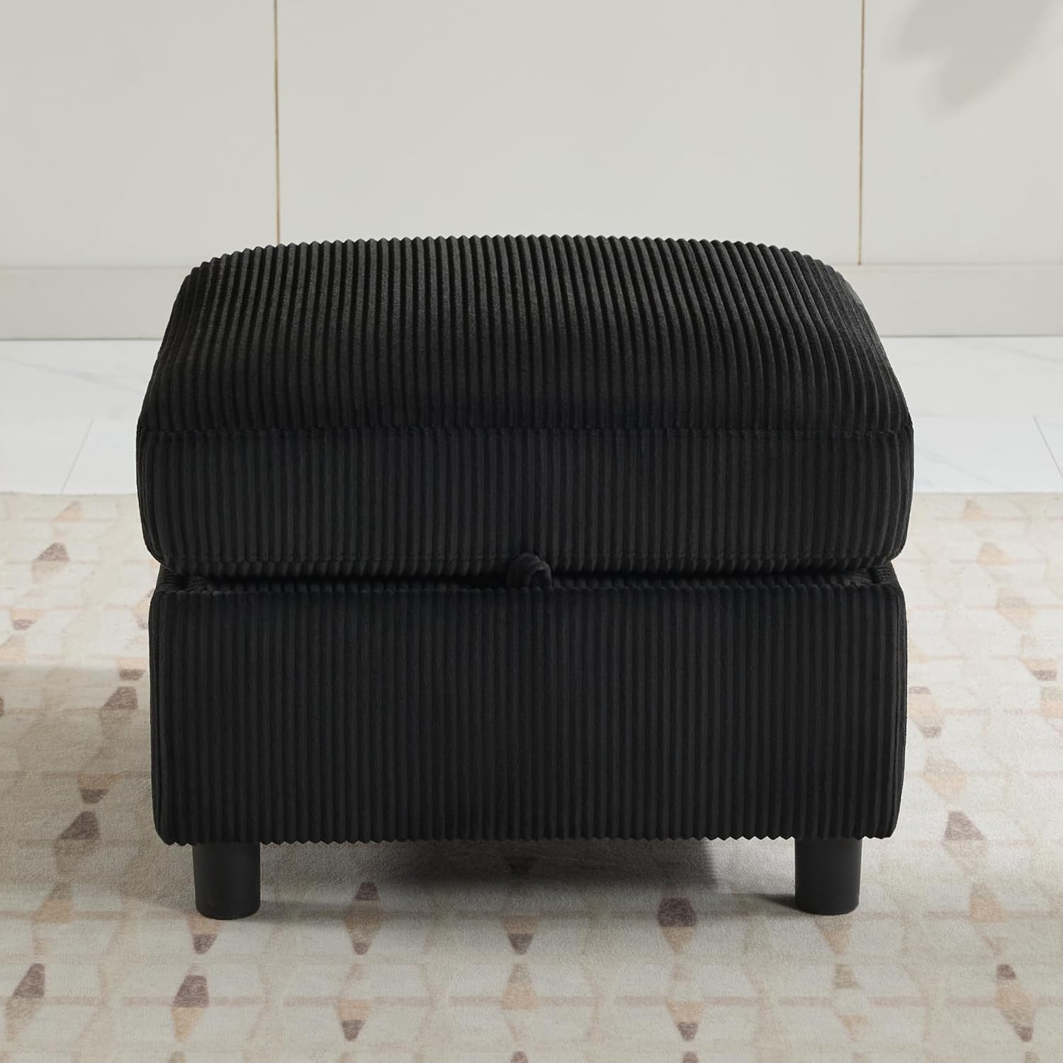 25" Square Storage Ottoman for Modular Sectional Sofa, Convertible ...