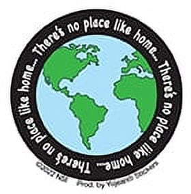25 Stickers, THERE'S NO PLACE LIKE HOME STICKER - World Map Weather ...