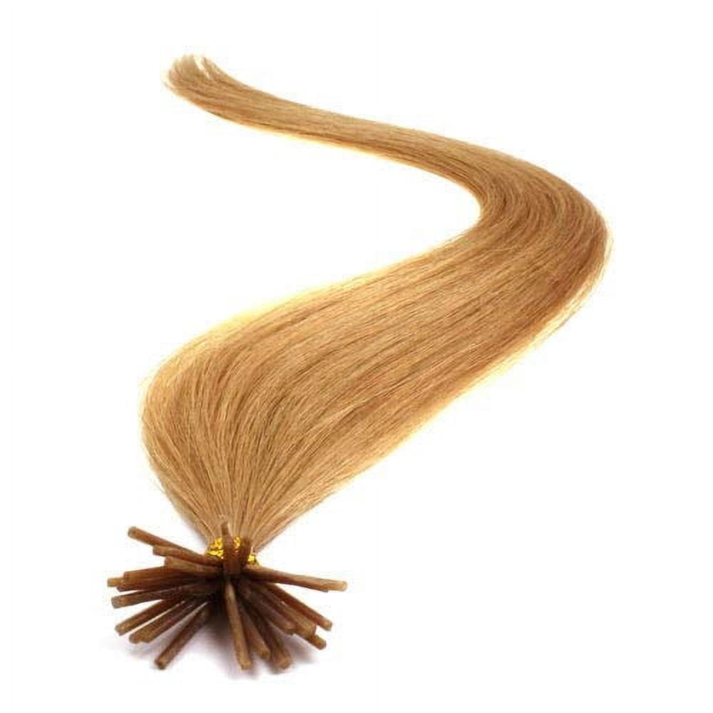 25 Strands Straight Micro Ring Locks Beads Stick I Tip Human Hair ...
