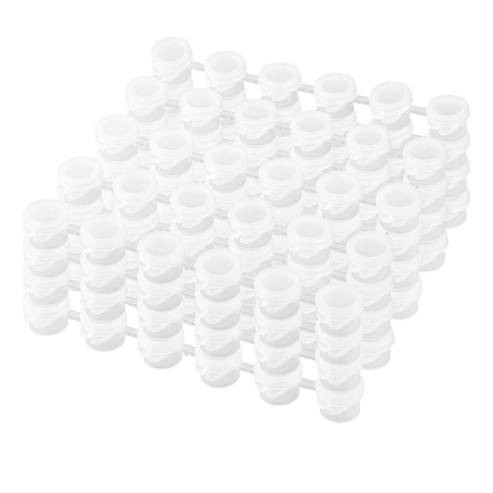 25 Strips Empty Paint Pots Strips Mini Clear Storage Containers ...