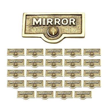 Switch Plate Tags STAIRWAY Name Signs Labels Chrome Brass Traditional ...