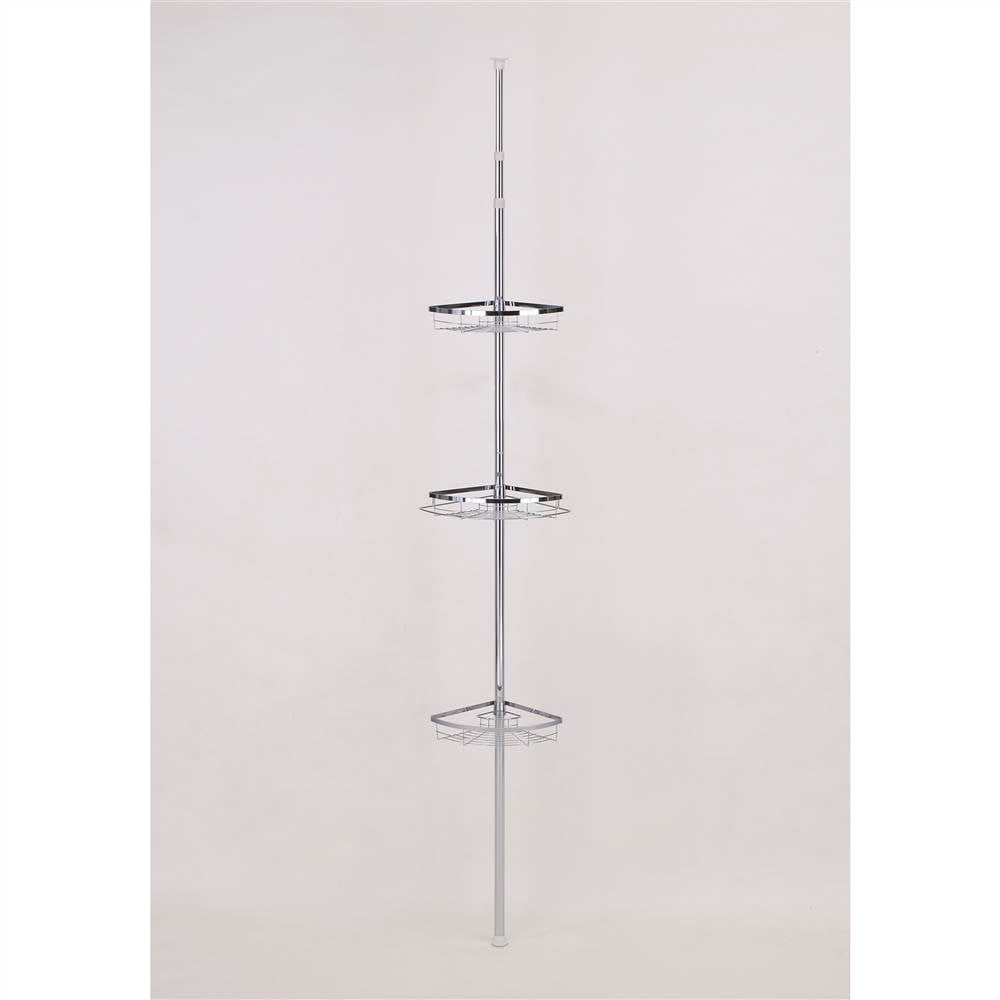Simple Modern Bathroom Pole With 3 Racks - Walmart.com