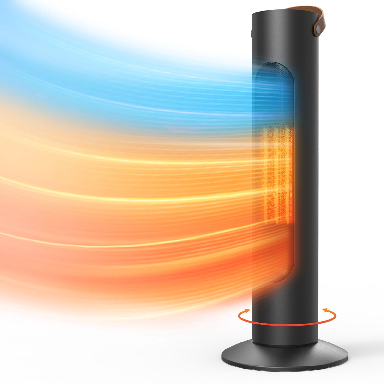 FLOWBREEZE 25" Tower Heater And Fan Combo, 70°Oscillating, 3S Instant ...