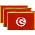25 Tunisia Flag Patches, Embroidered Iron On or Sew On, Measures 3.50" x 2.25" - Walmart.com