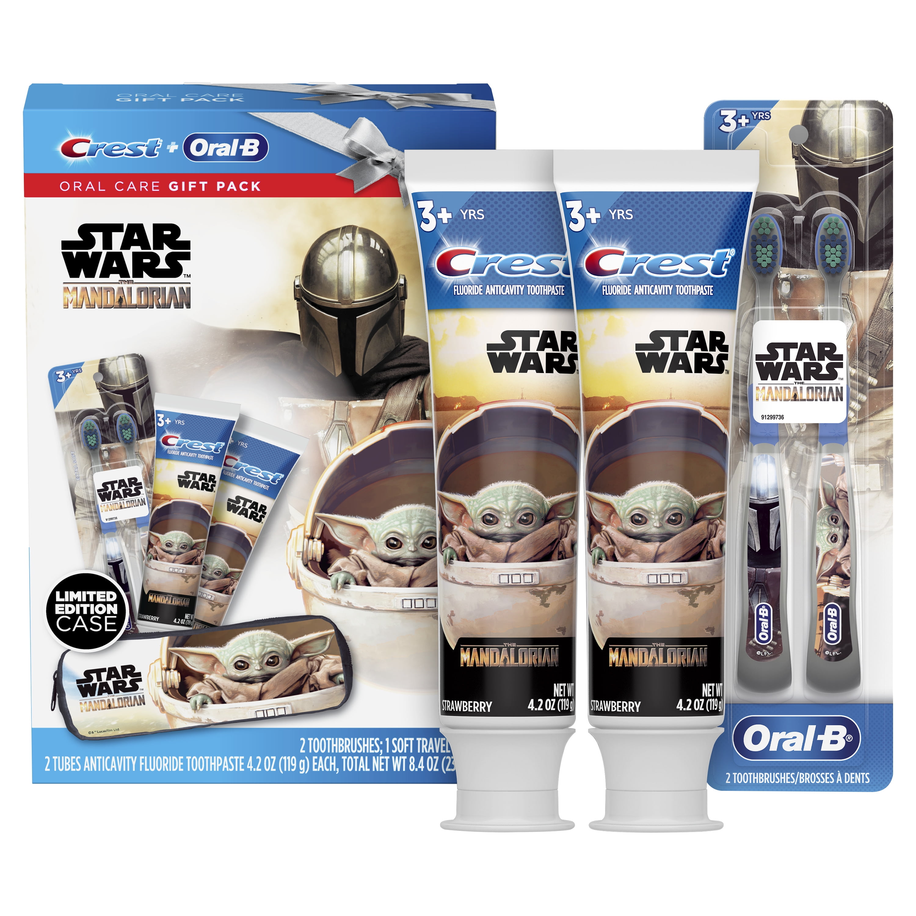 (25% Value) Crest & Oral-B Kids Star Wars The Mandalorian Holiday Pack ...