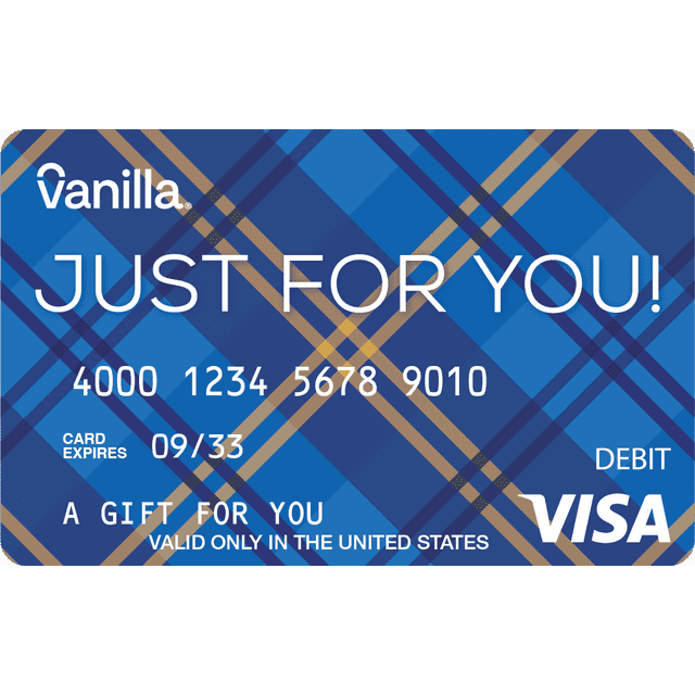 $25 Vanilla Visa Blue Plaid Everyday eGift Card ($3.44 Purchase Fee ... $25 Vanilla Visa Blue Plaid Everyday eGift Card ($3.44 Purchase Fee ...