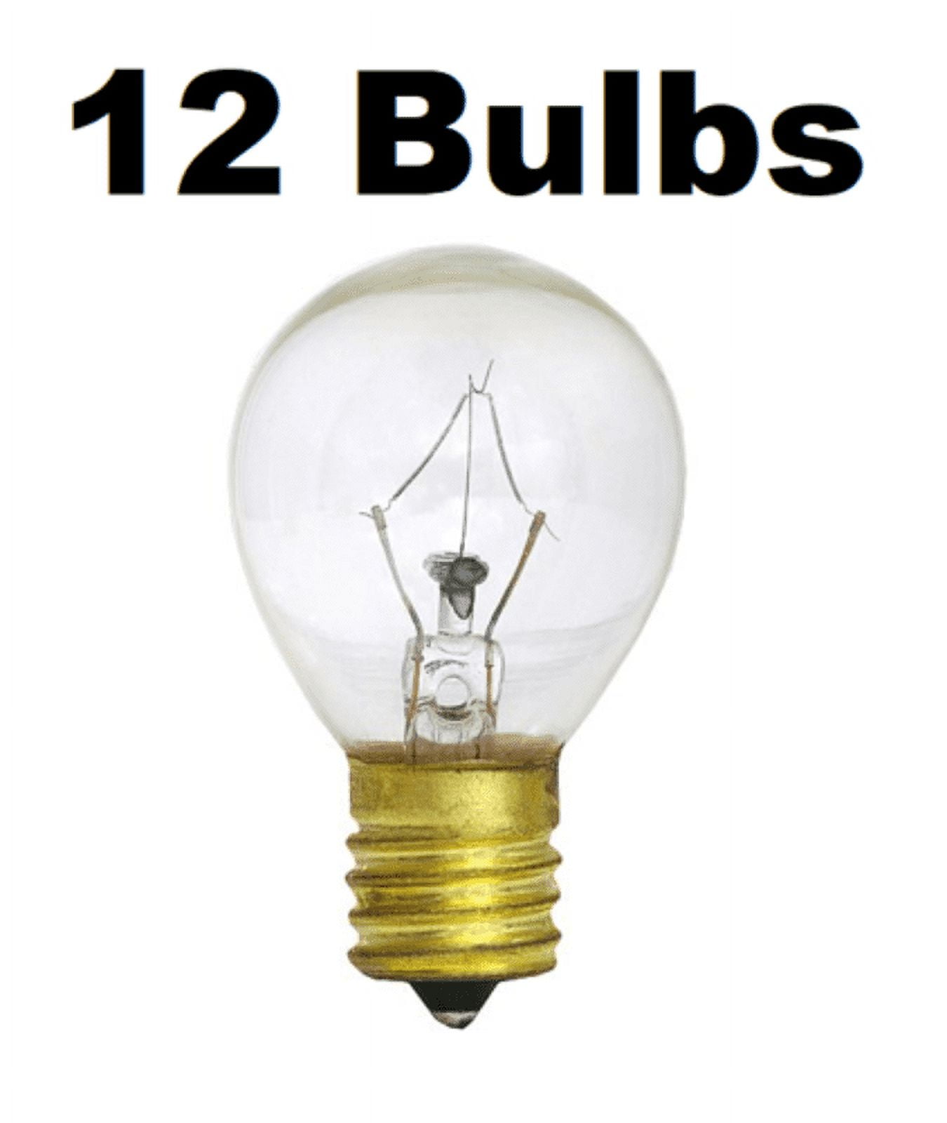 25 Watt 25W S11 Int Base High Intensity Lava Lamp Light Bulbs 12 Pack ...