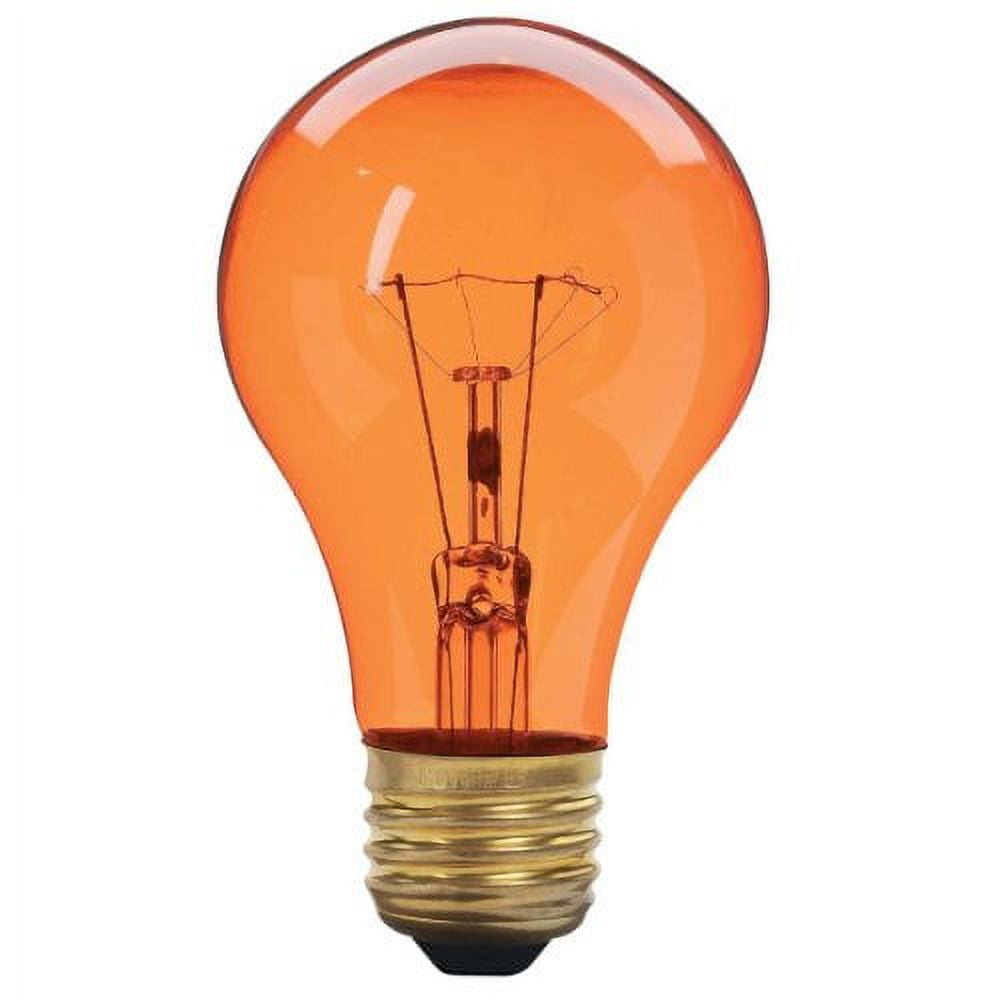 25 Watt A19 Transparent Amber Light Bulb - Walmart.com