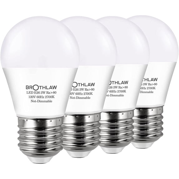 25 Watt Equivalent Light Bulbs, A15 LED Light 3W E26 Base 2700K Warm ...