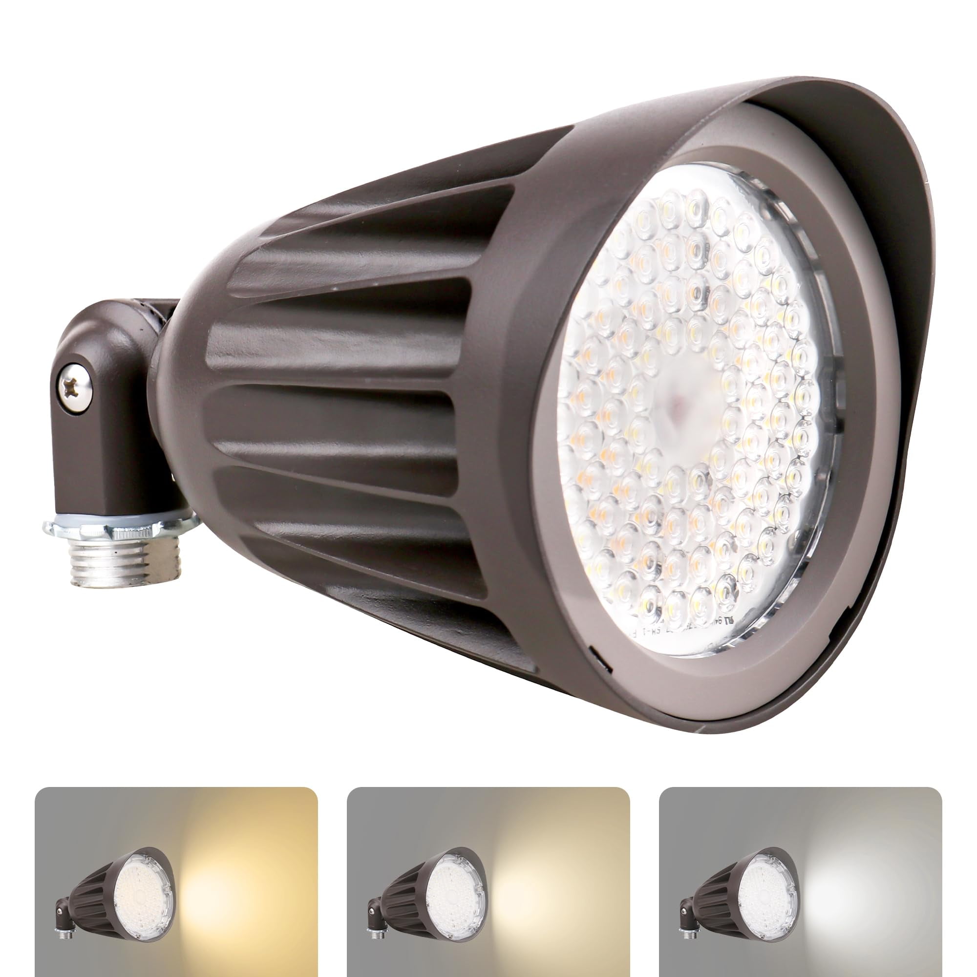 25 Watt LED Spot Light - 3,500 Lumens - Color Selectable 30K/40K/50K ...