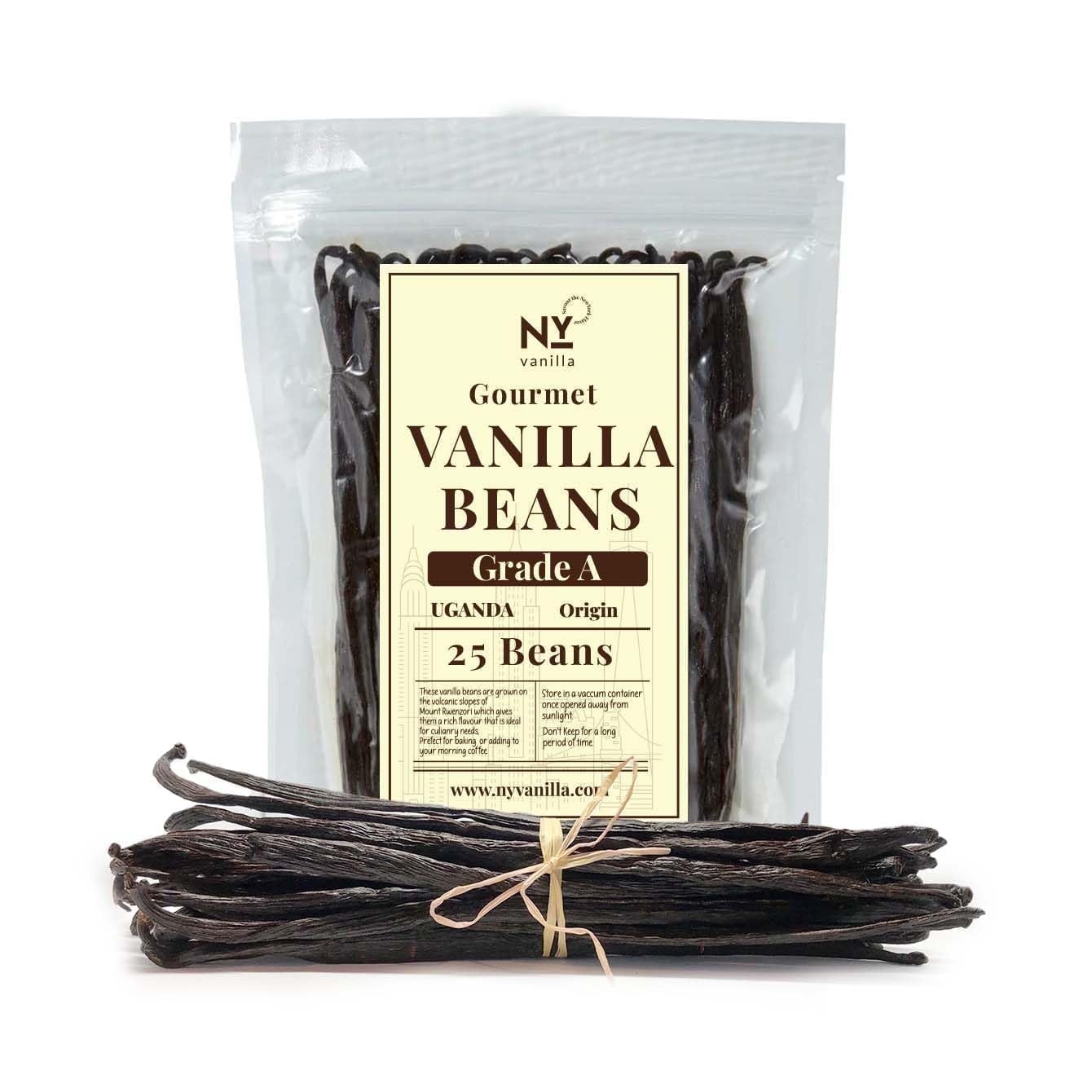25 Vanilla Beans Grade a |Whole Bean Pods for Vanilla Extract and ...