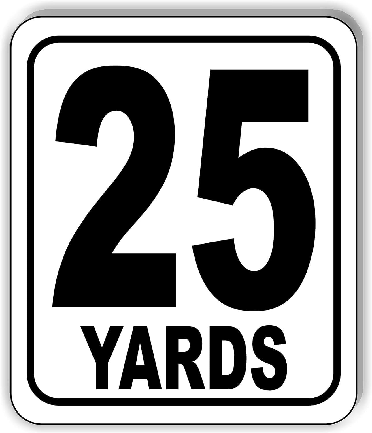 25 YARDS Distance Marker Running Race 5k Marathon Aluminum Composite ...