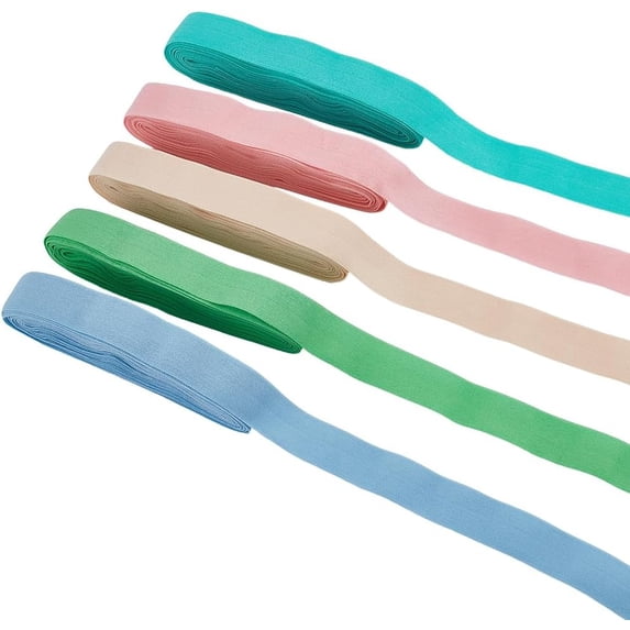 25 Yards 0.79 Inch Mixed Light Colored Elastic Band Heavy Stretch High ...