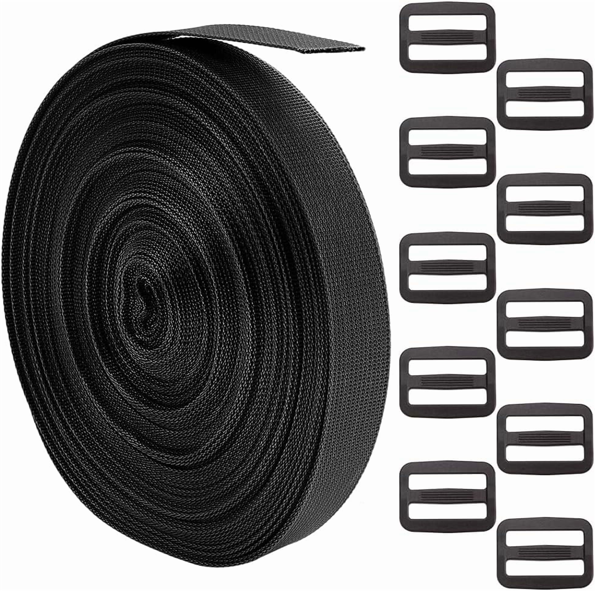 25 Yards Flat Nylon Ribbons Nylon Webbing for Bag Strap Making Twill ...