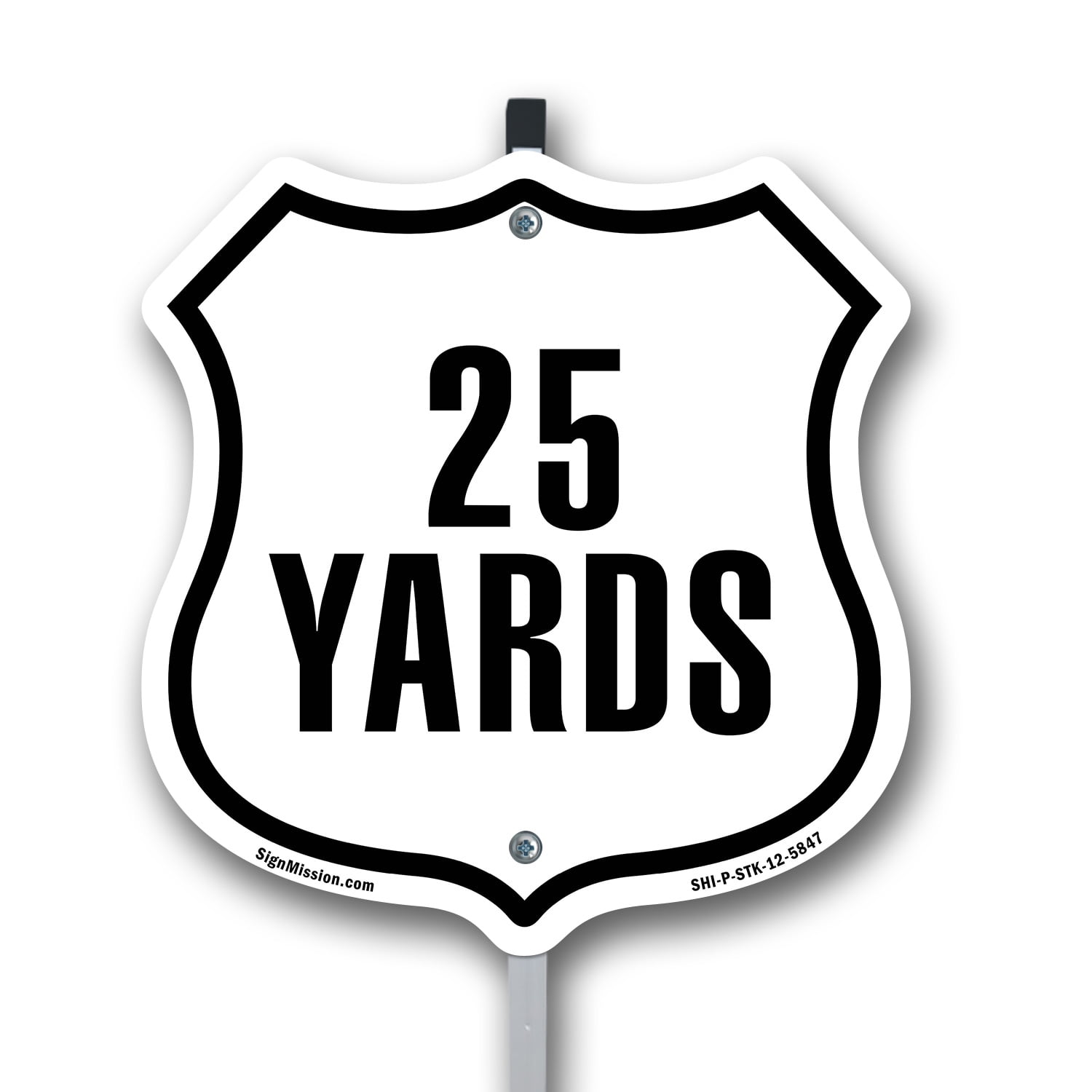 25 Yards Golf Course Running Race 5k Marathon Distance Marker 12 inch X ...