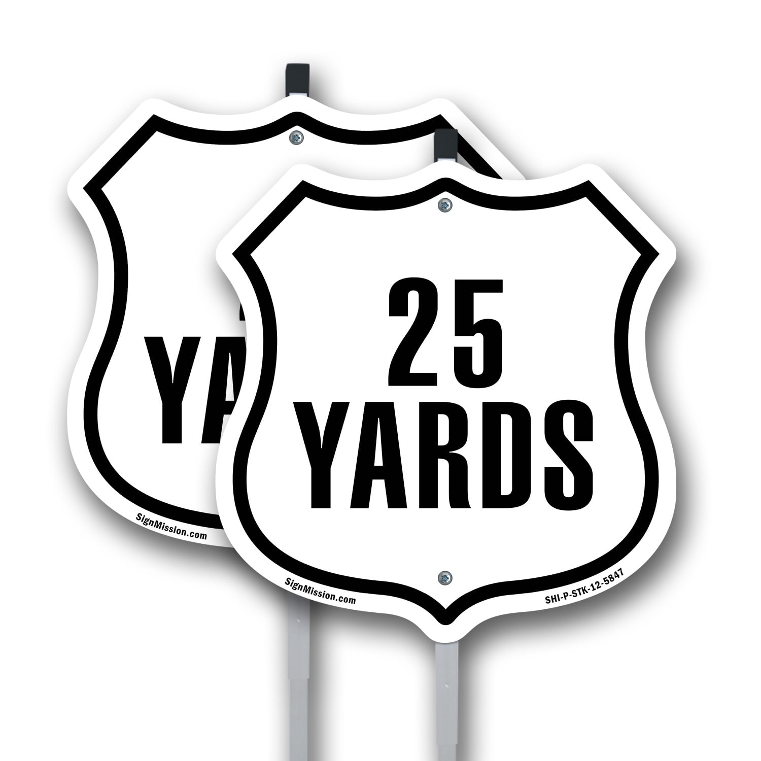 25 Yards Golf Course Running Race 5k Marathon Distance Marker (2 Pack ...