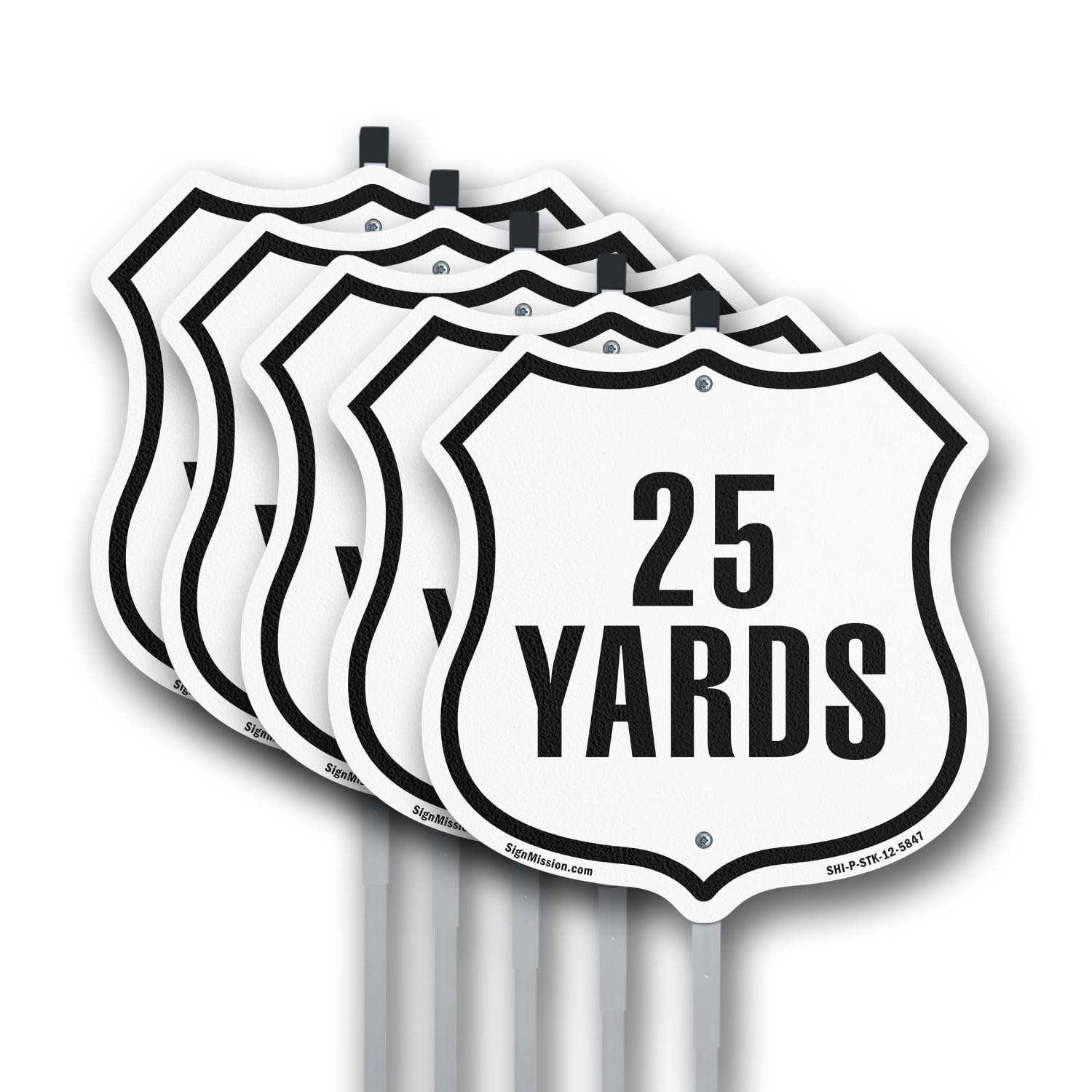 25 Yards Golf Course Running Race 5k Marathon Distance Marker (5 Pack ...