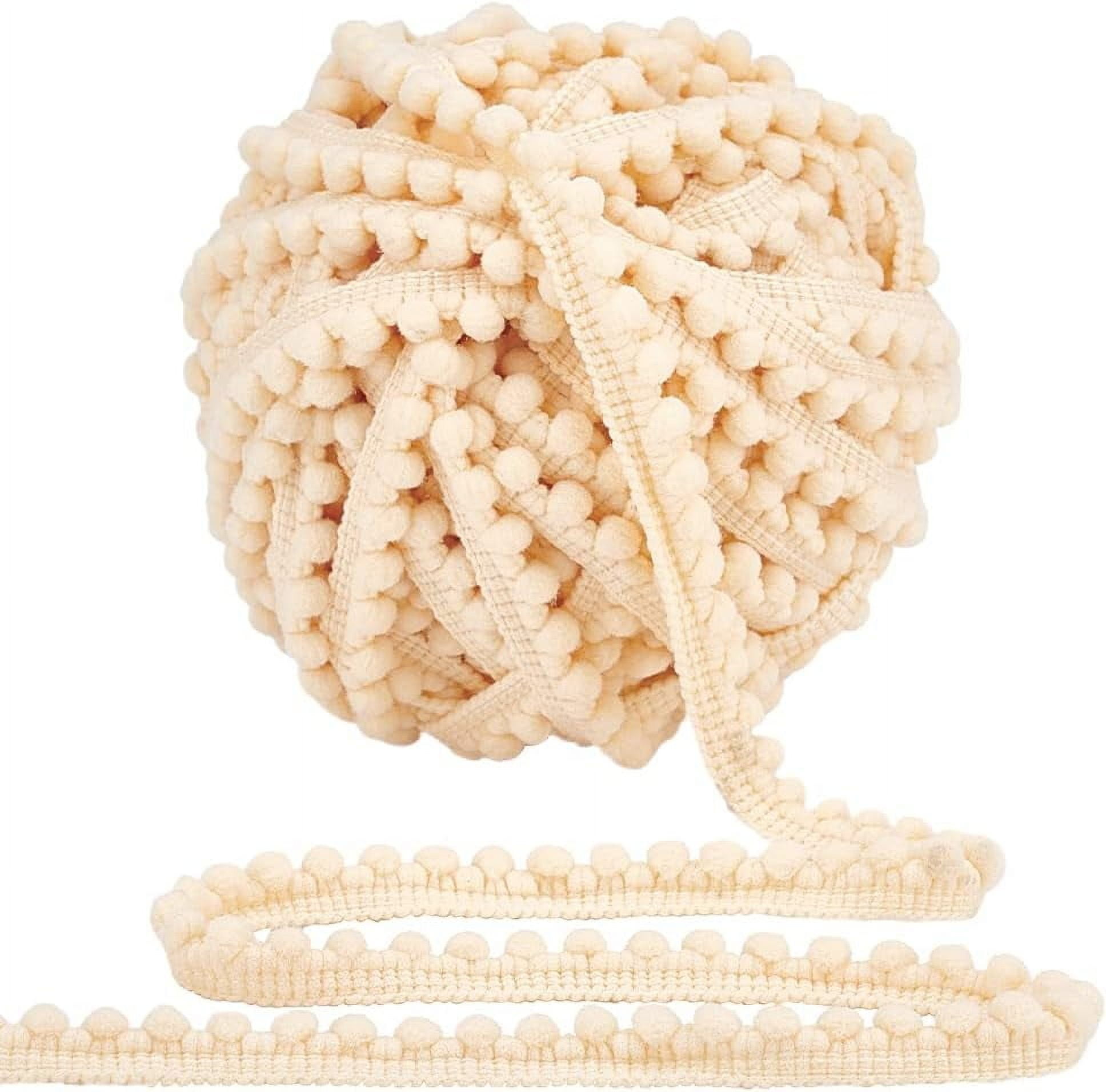 25 Yards Pom Poms Balls Fringe Trim 1/2 inch(12mm) Single Edge Ball ...