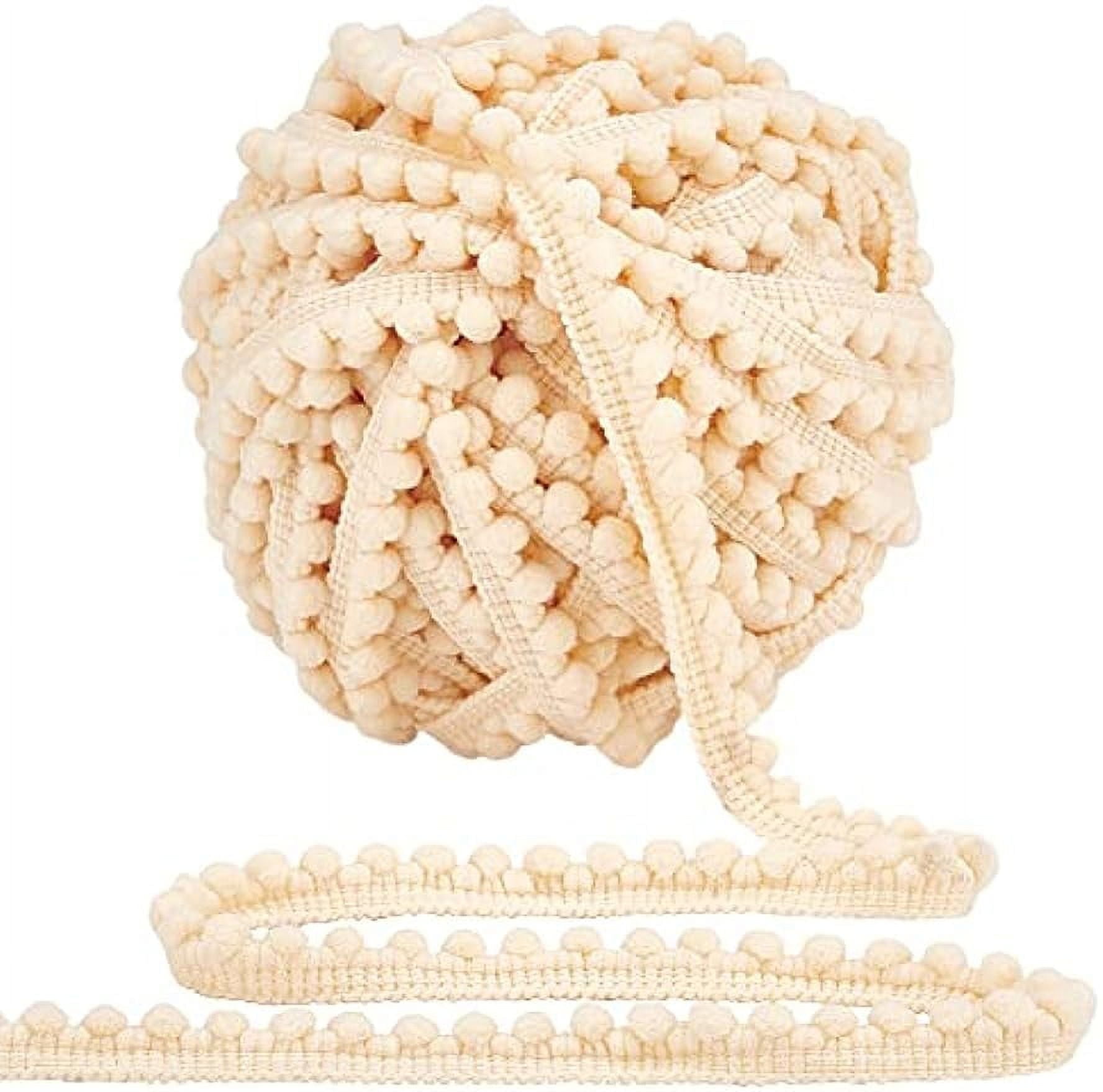 25 Yards Pom Poms Balls Fringe Trim 1 2 inch 12mm Single Edge Ball Trim ...
