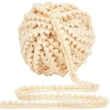25 Yards Pom Poms Balls Fringe Trim 1 2 inch 12mm Single Edge Ball Trim ...