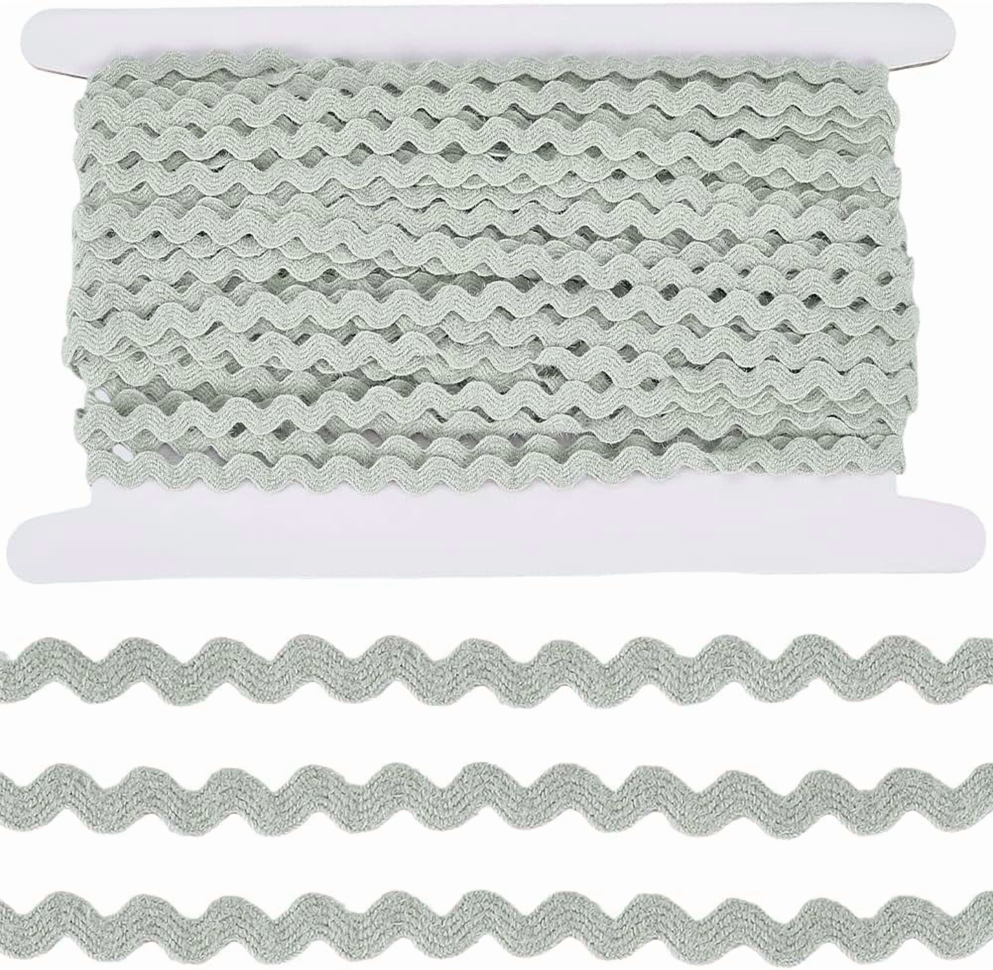 25 Yards RIC Rac Ribbon Wool Yarn Rick Rack Trim 1/4 Inch Rickrack Lace ...