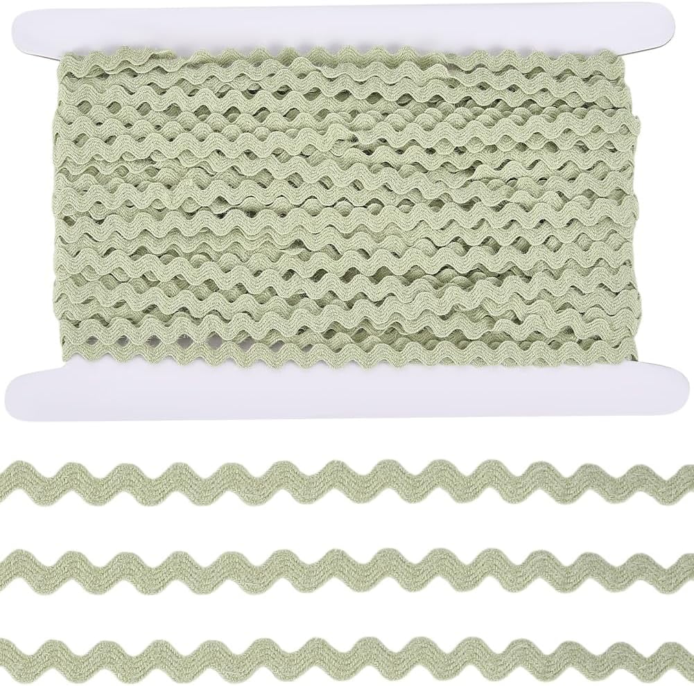 25 Yards RIC Rac Wool Yarn Rick Rack Trim for Sewing 1/4 Inch Rickrack ...