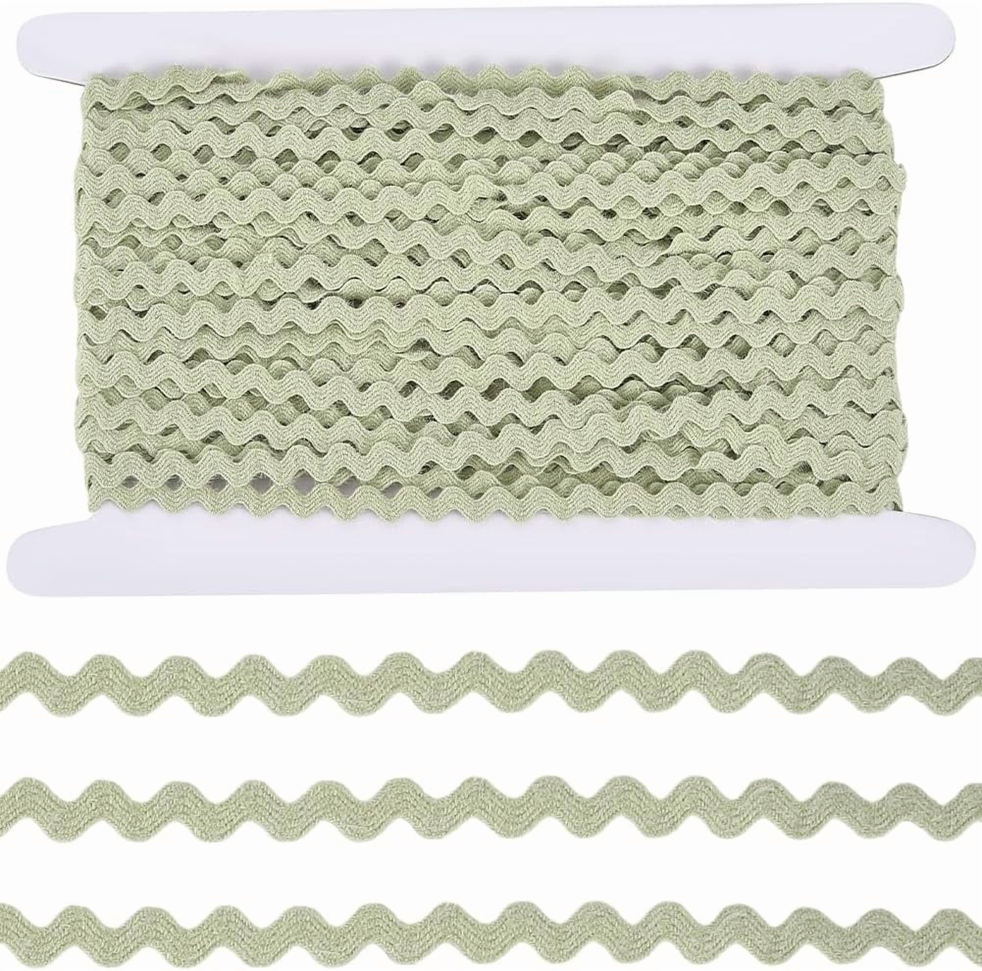 25 Yards RIC Rac Wool Yarn Rick Rack Trim for Sewing 1/4 Inch Rickrack ...