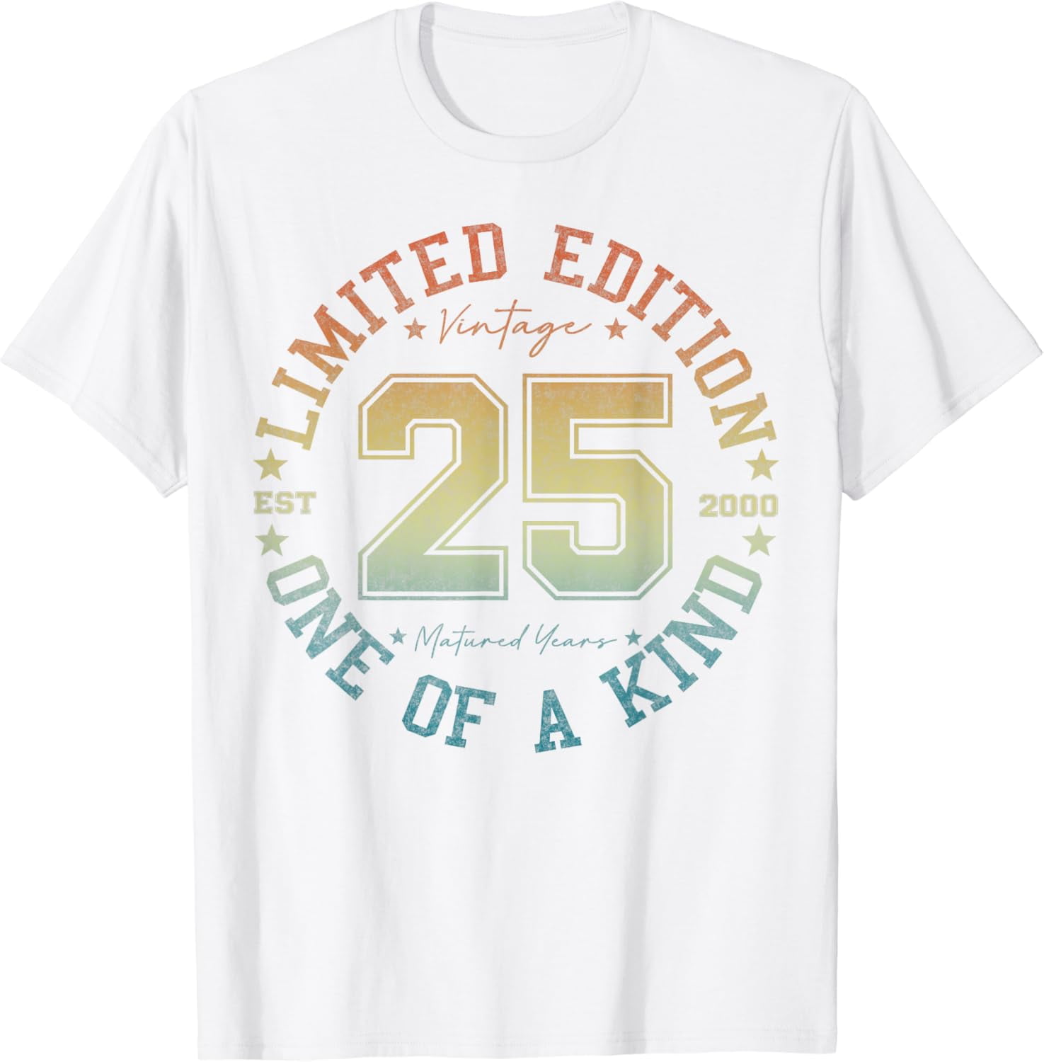 25 Year Old Gifts Vintage 2000 Limited Edition 25th Birthday T-Shirt ...