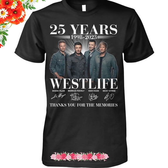 25 Years 1998-2023 Westlife Shirt Limited Edition - Walmart.com