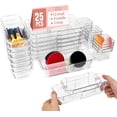 25 count Extendable Clear Drawer Organizer, 3-Size Adjustable Drawer ...