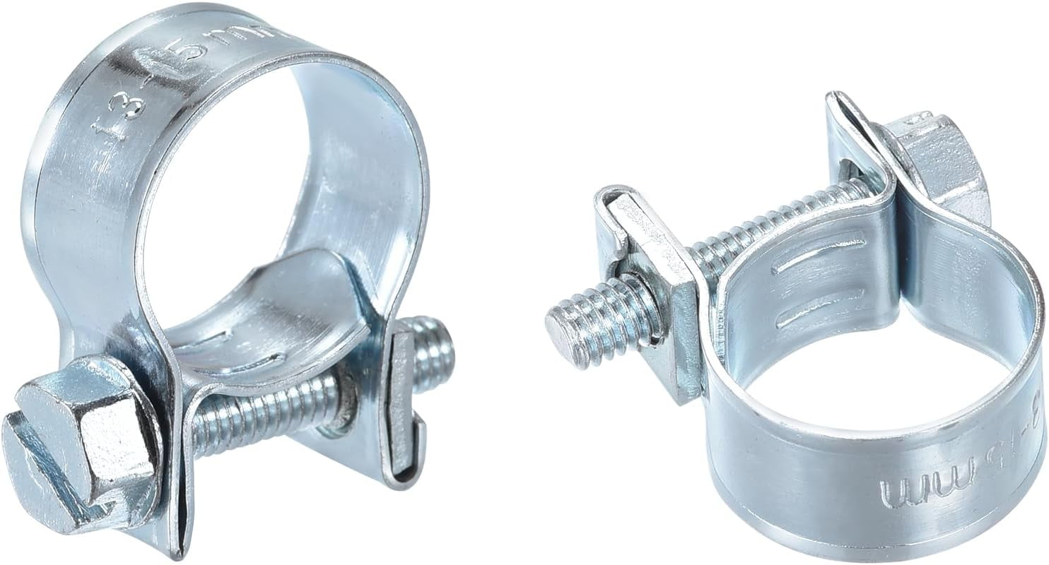25 count Line Pipe Hose Clamp Clip, 13-15mm Injection Hose Clamp ...